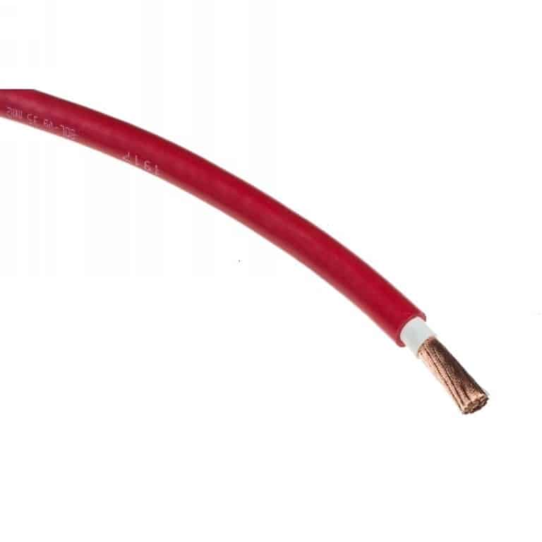 Battery cable red 10mm² per meter